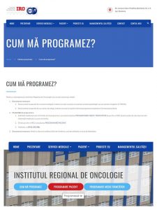 Consultații și investigații doar pe bază de programare, la IRO Iași